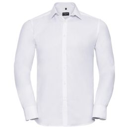 Russel Athletic Russell Collection - Formelles Hemd f&uuml;r Herren Lang&auml;rmlig (Wei&szlig;)