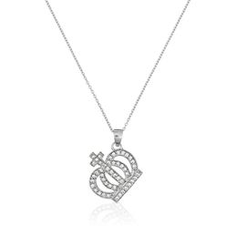 Orphelia Damen-Kette aus 925er Sterlingsilber mit Anh&auml;nger &ndash; Silber ZH-4358