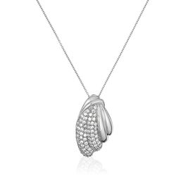 Orphelia Damen-Kette aus 925er Sterlingsilber mit Anh&auml;nger &ndash; Silber ZH-4528