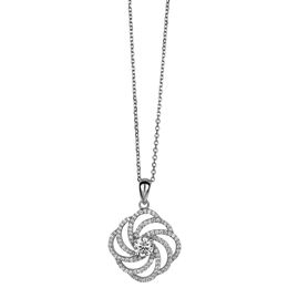 Orphelia Damen-Kette aus 925er Sterlingsilber mit Anh&auml;nger &ndash; Silber ZH-4800