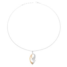 Orphelia Damen-Kette aus 925er Sterlingsilber mit Anh&auml;nger &ndash; Silber/Ros&eacute; ZH-6004