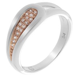 Orphelia Damen-Ring Sterling-Silber 925 &ndash; Silber/Ros&eacute; ZR-7228