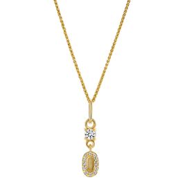 Orphelia 'Lily' Damen-Anh&auml;nger aus 925er Sterlingsilber mit Kette &ndash; Gold ZH-7582/G