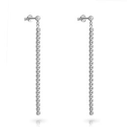 Orphelia 'Glitter' Tropfenohrringe aus 925er Sterlingsilber f&uuml;r Damen - Silber ZO-7548