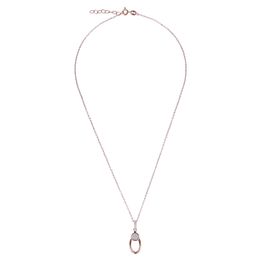 Orphelia 'Ambra' Damen-Kette mit Anh&auml;nger aus 925er Sterlingsilber, Ros&eacute;, ZH-7439