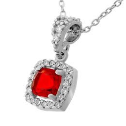 Orphelia 'Faustine' Damenkette mit Anh&auml;nger aus 925er Sterlingsilber &ndash; Silber ZH-7199/RE