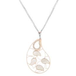 Orphelia 'Lana' Damen-Kette mit Anh&auml;nger aus 925er Sterlingsilber, Silber/Ros&eacute;, ZK-7164