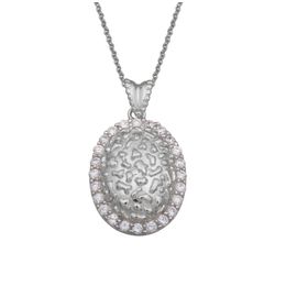 Orphelia Damen-Kette aus 925er Sterlingsilber mit Anh&auml;nger &ndash; Silber ZH-4520