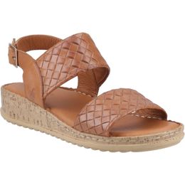 Hush Puppies Ebony Weite Passform Leder Damen Tan Sandalen