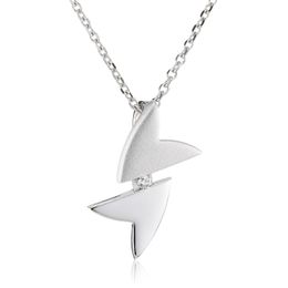 Orphelia Damen-Kette aus 925er Sterlingsilber mit Anh&auml;nger &ndash; Silber ZH-4639