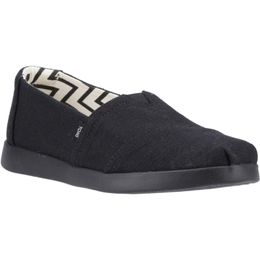 Toms Shoes TOMS Alpargata Plus Damen Jute Espadrilles in Schwarz/Schwarz