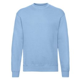 Fruit of the Loom - "Classic" Sweatshirt f&uuml;r Herren/Damen Unisex angesetzte &Auml;rmel (Himmelblau)