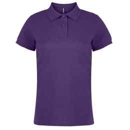 Asquith & Fox - Unifarbenes Poloshirt - Damen (Purpur)