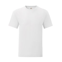 Fruit of the Loom - "Iconic" T-Shirt V-Ausschnitt f&uuml;r Herren/Damen Unisex (Wei&szlig;)
