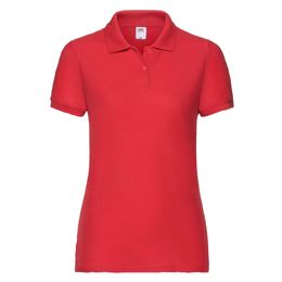 Fruit of the Loom - Poloshirt f&uuml;r Damen (Rot)