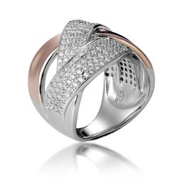 Orphelia Damen-Ring Sterling-Silber 925 &ndash; Silber/Ros&eacute; ZR-7445