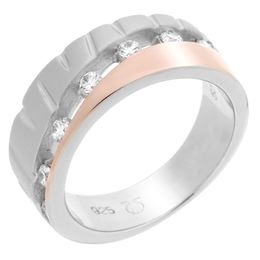 Orphelia Damen-Ring Sterling-Silber 925 &ndash; Silber/Ros&eacute; ZR-7093