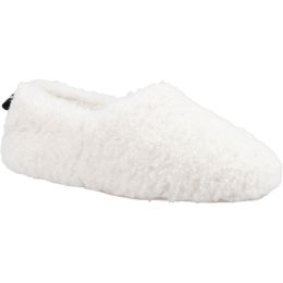 Hush Puppies Emily Kunstfell Damen Creme Hausschuhe