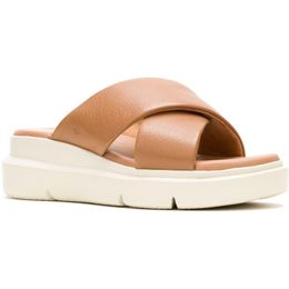 Hush Puppies Uplift Leder Damen Sandalen in Tan