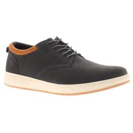 Hush Puppies Herren Schn&uuml;rschuhe Bowen Nubukleder Marineblau