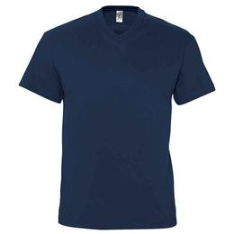 SOLS Herren Victory T-Shirt mit V-Ausschnitt (Marine)