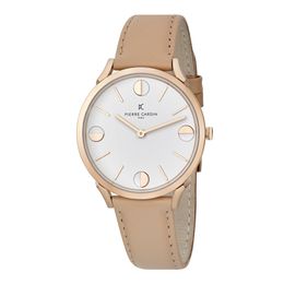 Pierre Cardin Pigalle Half Moon Beige Unisex Armbanduhr CPI.2011