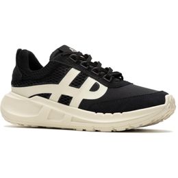 Hush Puppies Seventy8 Retro Runner Suede Damenschwarze Turnschuhe