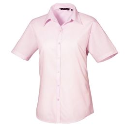 Premier Popeline-Kurzarmbluse f&uuml;r Damen/Damen (Pink)