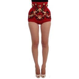 Dolce & Gabbana Hochtaillierte, floral bestickte Shorts