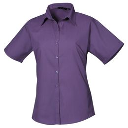Premier Popeline-Kurzarmbluse f&uuml;r Damen/Damen (Violett)
