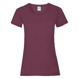 Fruit of the Loom - T-Shirts mit kurzen &Auml;rmeln - Damen (Bordeaux)