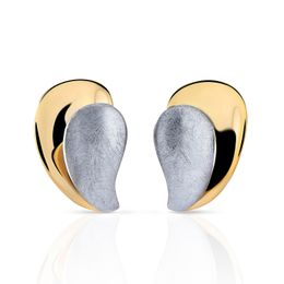 Orphelia 'Ameliana' Ohrstecker f&uuml;r Damen, 925 Sterling Silber &ndash; Silber/Gold ZO-7508