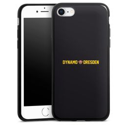 DeinDesign iPhone 8 Handy Slim Case extra d&uuml;nn Silikon Handyh&uuml;lle schwarz H&uuml;lle Sg Dynamo Dresden Official Licensed Product Lettering Silikon Slim Case
