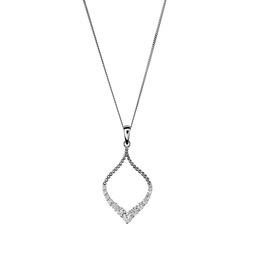 Orphelia 'Grace' Damenkette mit Anh&auml;nger aus 925er Sterlingsilber &ndash; Silber ZH-7493