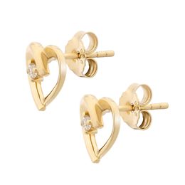 Orphelia 'Mera' Damen Ohrstecker aus 925er Sterling Silber - Gold zo-7370 G