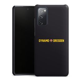DeinDesign Galaxy S20 FE 5G Handy Premium Case Smartphone Handyh&uuml;lle Schutzh&uuml;lle matt Sg Dynamo Dresden Official Licensed Product Lettering Premium Case