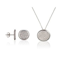 Orphelia Damen 925 Sterling Silber Set: Kettenanh&auml;nger + Ohrringe - Silber SET-5924