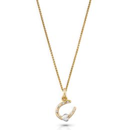 Orphelia 'Aurora' Damenkette mit Anh&auml;nger aus 925er Sterlingsilber &ndash; Silber/Gold ZH-7525/G