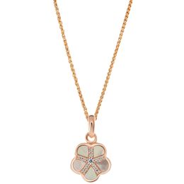 Orphelia 'Daisy' Damen-Anh&auml;nger aus 925er Sterlingsilber mit Kette - Ros&eacute; ZH-7585/RG