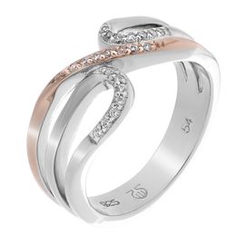 Orphelia Damen-Ring Sterling-Silber 925 &ndash; Silber/Ros&eacute; ZR-7230
