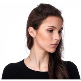 Orphelia 'Enora' Ohrstecker f&uuml;r Damen aus 925er Sterlingsilber &ndash; Silber ZO-7226/CI/1