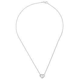 Orphelia 'Alberte' Damen 925 Sterling Silber Kette mit Anh&auml;nger - Silber/Rose ZH-7233