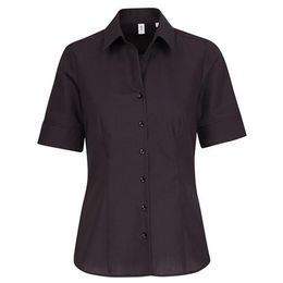 Seidensticker - Bluse f&uuml;r Damen kurz&auml;rmlig (Schwarz)
