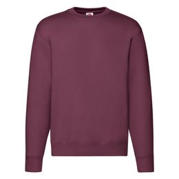 Fruit of the Loom - "Premium" Sweatshirt f&uuml;r Herren angesetzte &Auml;rmel (Burgunderrot)