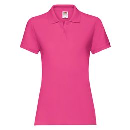 Fruit of the Loom - "Premium" Poloshirt f&uuml;r Damen (Fuchsie)