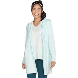 Skechers Damen Gem&uuml;tlicher Slouchy Hoodigan Cardigan