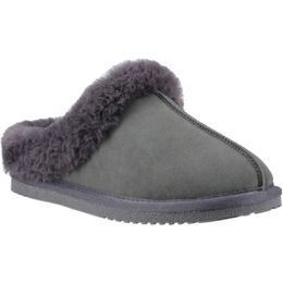 Hush Puppies Amara Wildleder Damen Hausschuhe in Grau