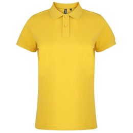 Asquith & Fox - Unifarbenes Poloshirt - Damen (Sonnenblume)