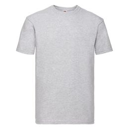 Fruit of the Loom - "Super Premium" T-Shirt f&uuml;r Herren/Damen Unisex (Grau meliert)