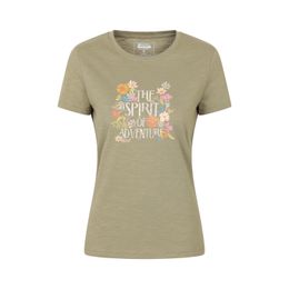 Mountain Warehouse - "Spirit Of Adventure" T-Shirt f&uuml;r Damen (Khakigr&uuml;n)